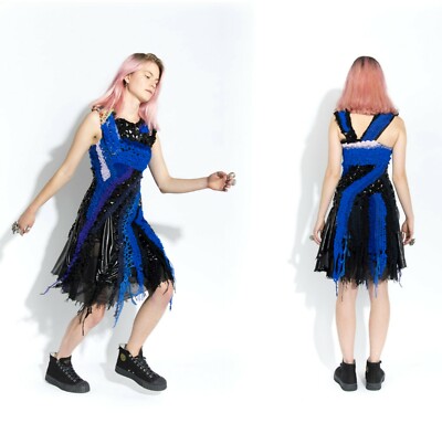 $10080 KOCHÉ KOCHE Swarovski Crystal Embroidered Crochet Tulle ...