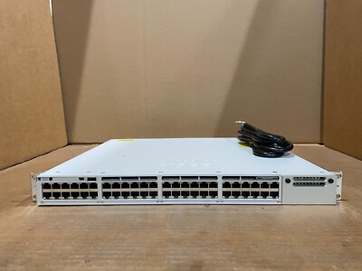 Cisco C9300-48T-A Catalyst 48-Port GbE L3 Switch w/ Rack kit Network ...