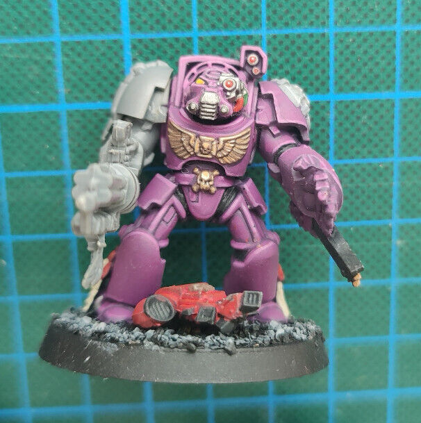 Warhammer 40k Well Painted Space Marine Terminator Assault Cannon ...