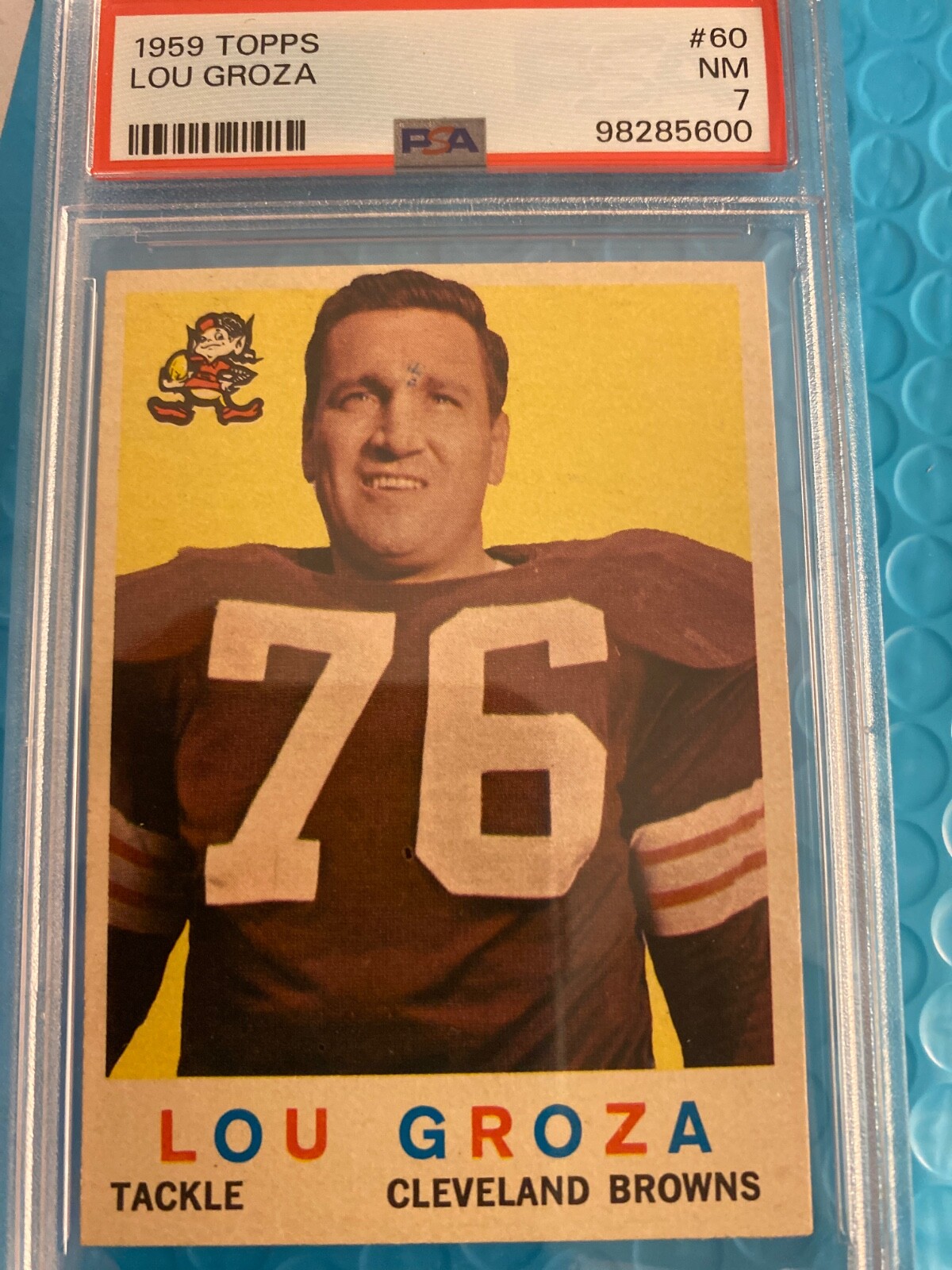 1959 Topps Football #60 Lou Groza PSA 7 | eBay