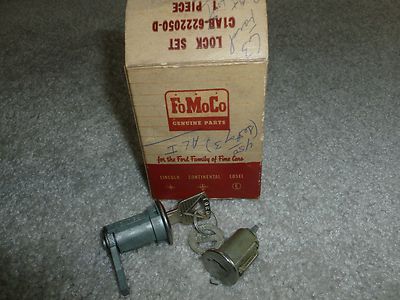 FOMOCO C1AZ-6222050-D TRUNK LOCK W/KEY & CODE RING/DOOR LOCK 61-63 ...