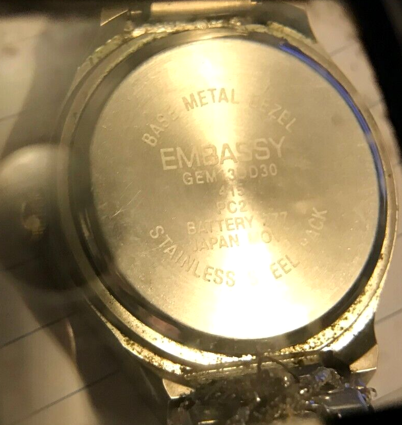 Antique Vintage Estate Sale Embassy Diamond Quartz Men's Wrist Watch | eBay