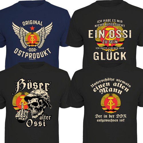 Ossi Fun T-Shirt Ich hatte einfach nur Glück DDR Ostalgie Männer ...