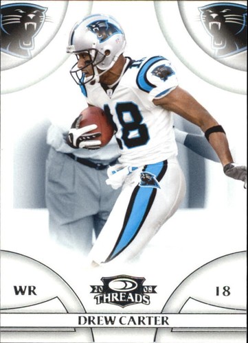 2008 Donruss Threads Football Card #113 Drew Carter | eBay