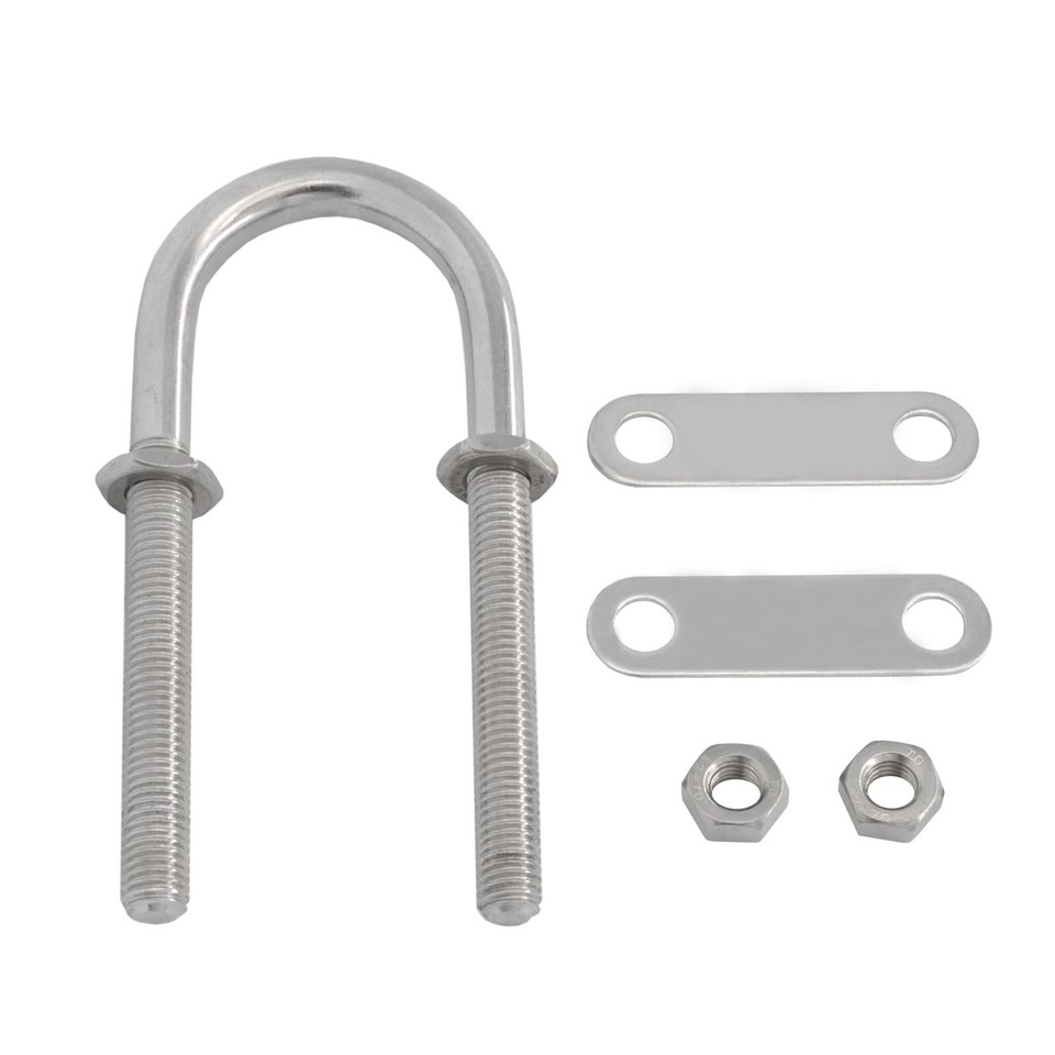 2/5" Dia U Bolt Cleat Marine Stainless Steel 10mm Boat Stern Bow Eye ...