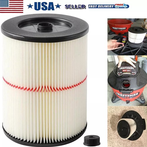 Replacement Shop Vac Filter for Sears Craftsman 5+ 6 8 12 16 gallon Wet ...