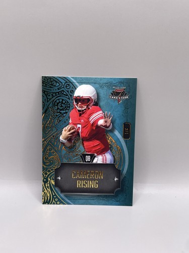 2023 Wild Card 7 Card Studs Teal Diamonds #/4 Cameron Rising #7CDR-10 ...