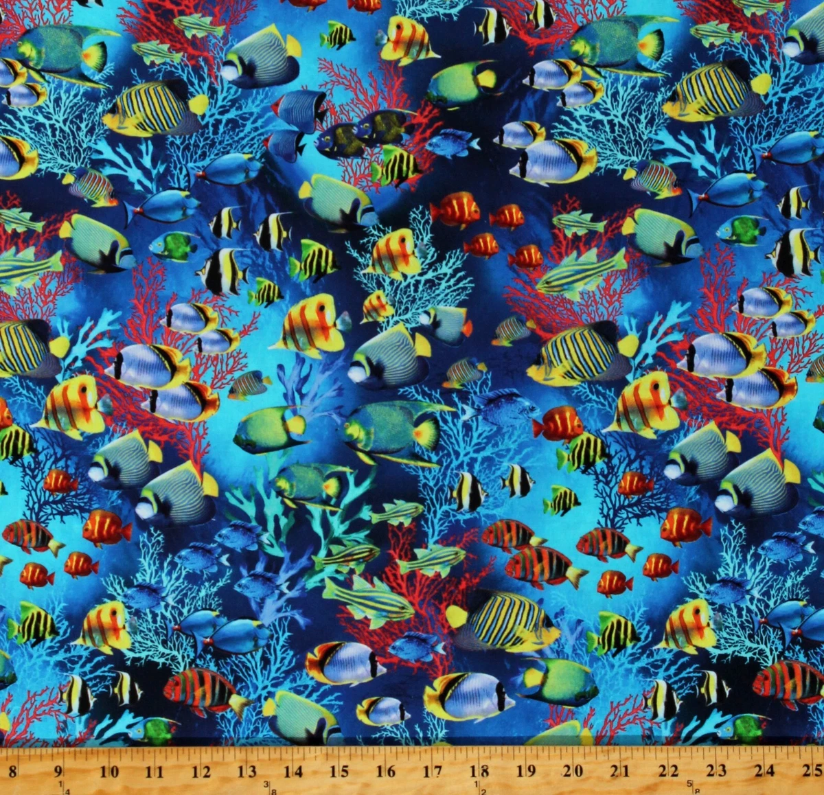 Coral Reef Print Fabric