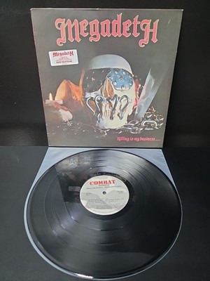 Megadeth Killing Is My Business Lp Vinyl OG 1985 Combat Press W/Hype ...