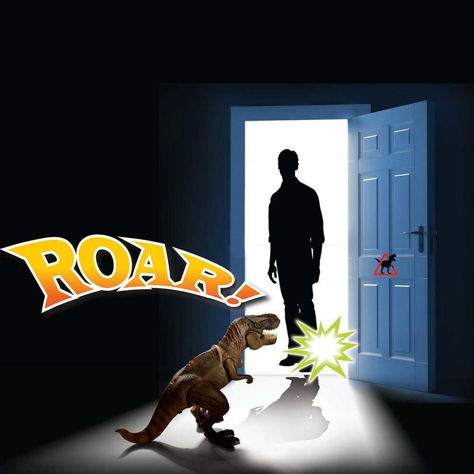 T-Rex Projector Kids Room Guard Dinosaur Pictures Trembler Alert Motion ...