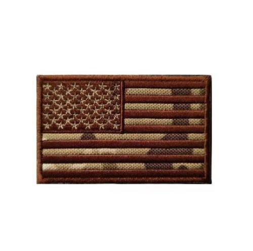 AMERICAN FLAG EMBROIDERED PATCH iron-on / sew on USA US United States ...