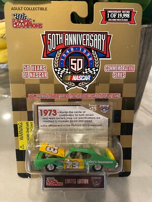 50 Years of NASCAR Issue 25 #73 Troy Simmons Luckys Insurance 1973 ...