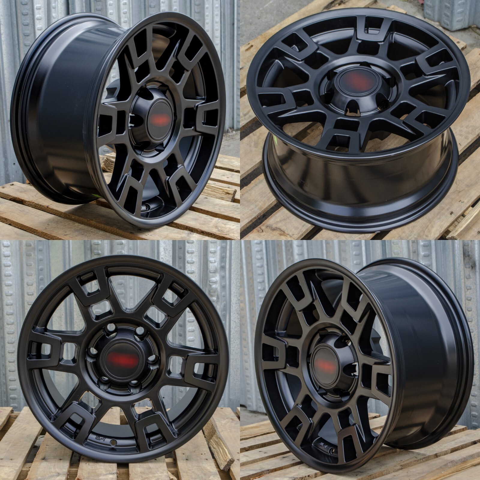 17x8 Wheels Fit Toyota 4Runner Fit Tacoma TRD 6x139.7 ET5 Matte Black ...