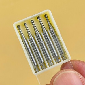 5pcs Dental RA #4 Round Carbide Bur for Slow Speed Latch Type #4 RA ...