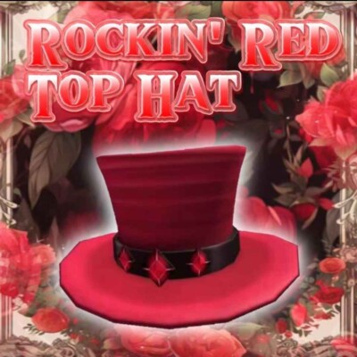 ROBLOX Toy Code Rockin' Red Top Hat Code ONLY *Sent in Messages* | eBay Australia