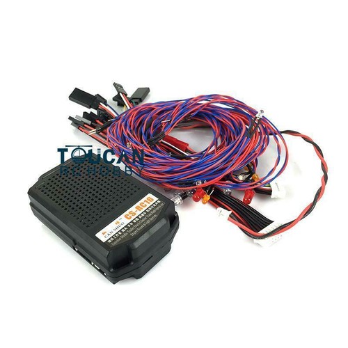 RC16 Light Sound System 2 and 1 Small Speaker for 1:14 RC Truck Cars ...