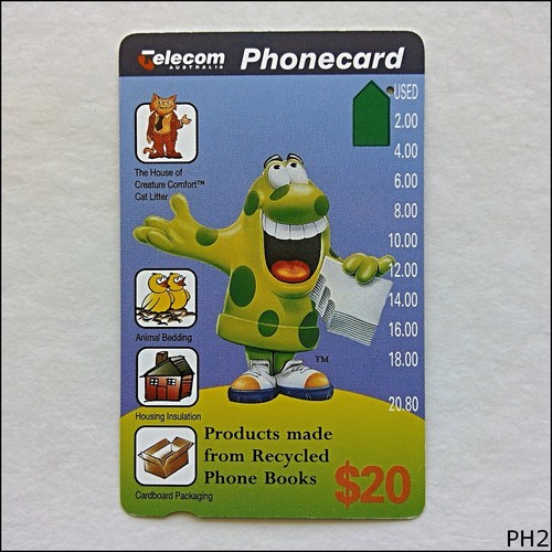 Telecom Products made from Recycled Phone Books $20 Phonecard (PH2) | eBay