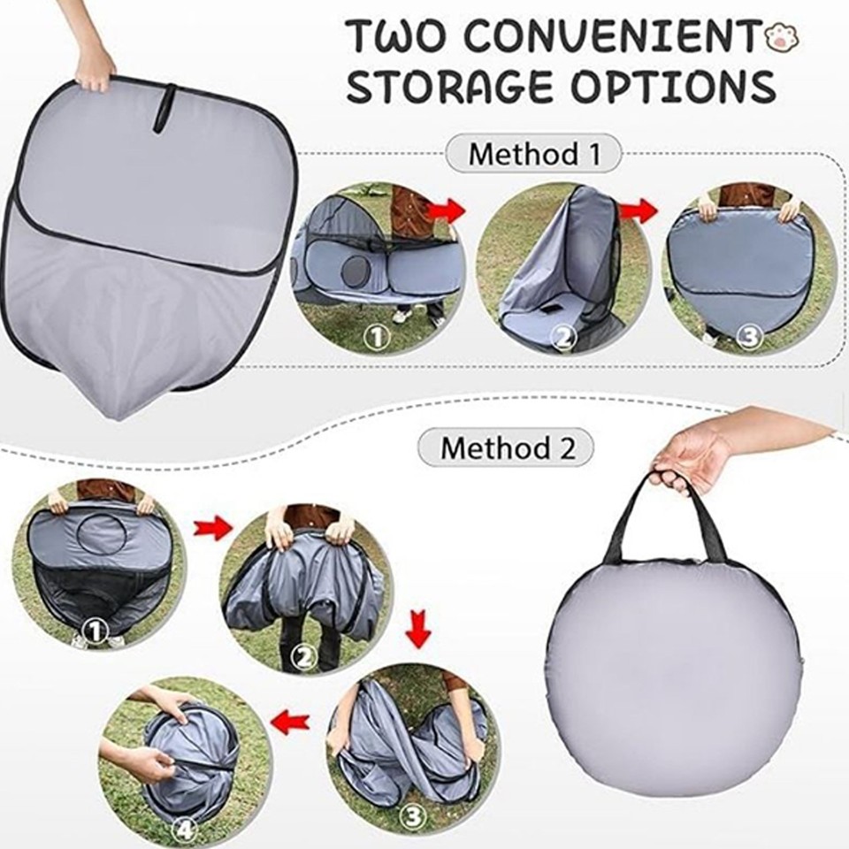 Cat Play Pen Dog Playpen Cat House Tent Foldable Enclosure House | eBay ...