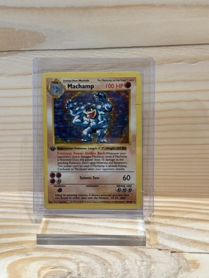 SEALED 1999 Pokemon Base Set First 1st Edition Machamp Holo #8/102 ...