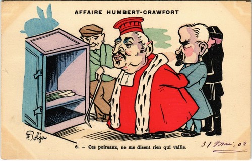 PC CPA Propaganda, Satire, Politic, Affaire Humbert-Crawfort, France ...
