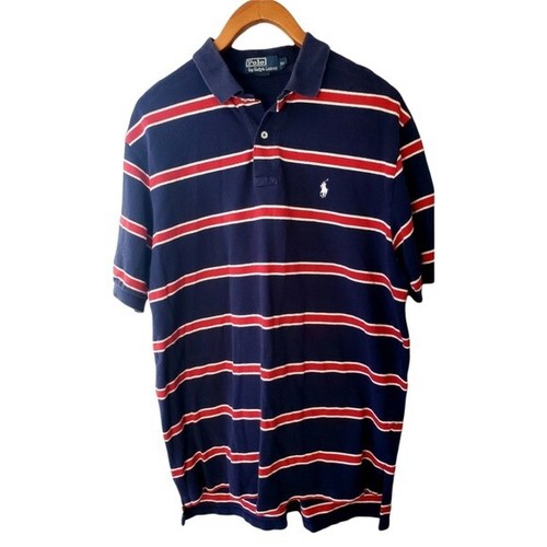 Polo Ralph Lauren Red White and Blue Stripe Knit Polo Patriotic ...