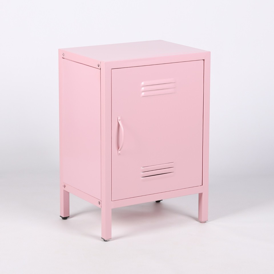 Retro Industrial Metal Locker Storage Bedside Cabinet Side Table ...