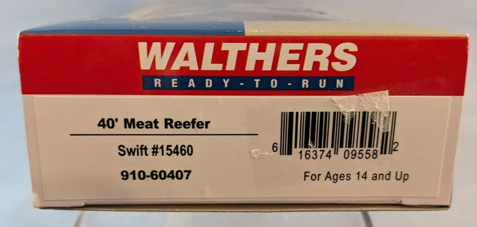 HO Scale Walthers 40' Meat Reefer Swift #15460 | eBay