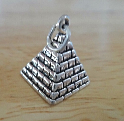 Sterling Silver 3D 12x16mm 4 gram Egyptian Egypt Pyramid Charm | eBay
