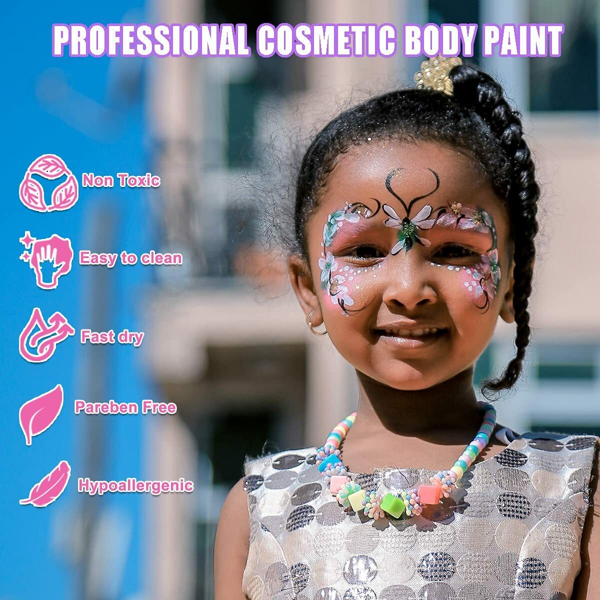 Bowitzki Professional Face Paint Kit Face Painting Kits for kids Party ...