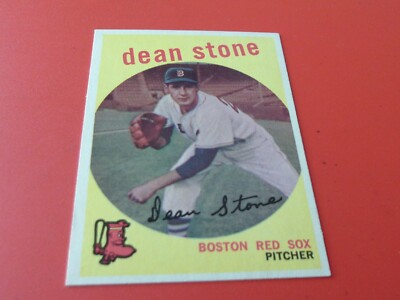 1959 TOPPS DEAN STONE #286 RED SOX BASEBALL NM / MINT+ OR BETTER !! | eBay