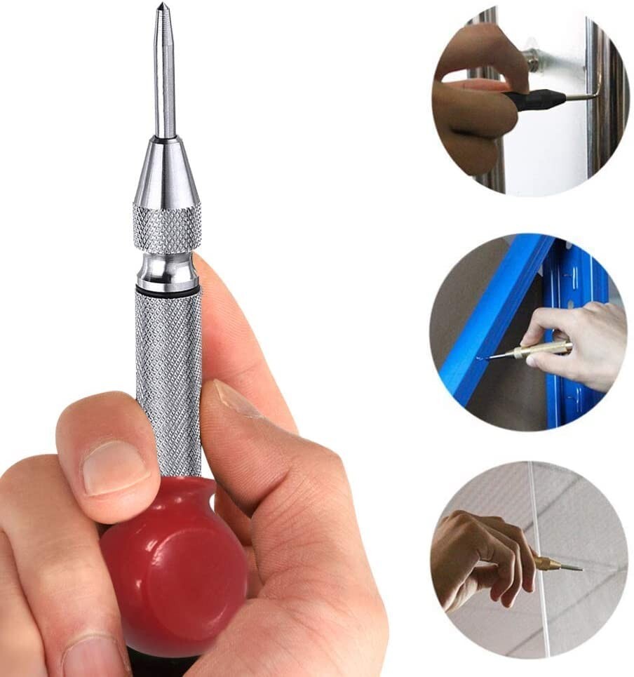 Marking Punch, Automatic Impact Center Punch, with Hardened Tip Metal ...