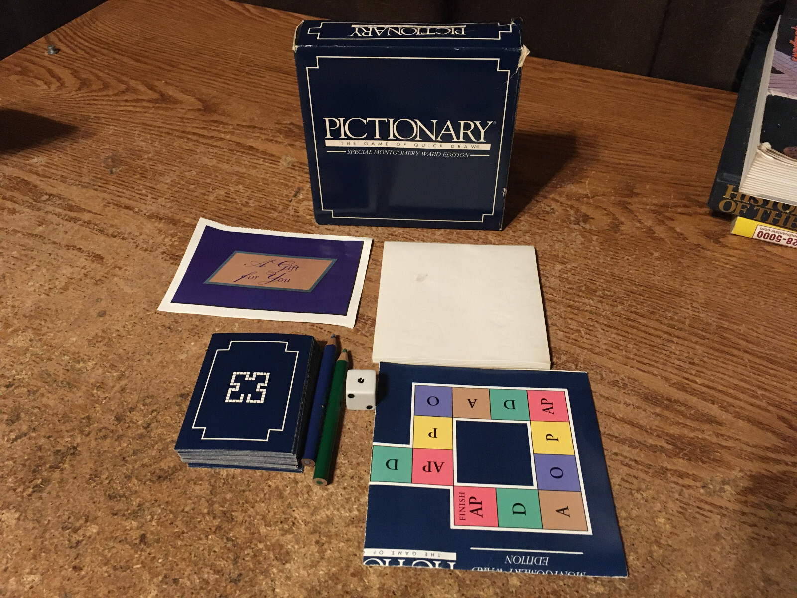 1992 SMALL TRAVEL PICTIONARY GAME SPECIAL MONTGOMERY WARD EDITION ...