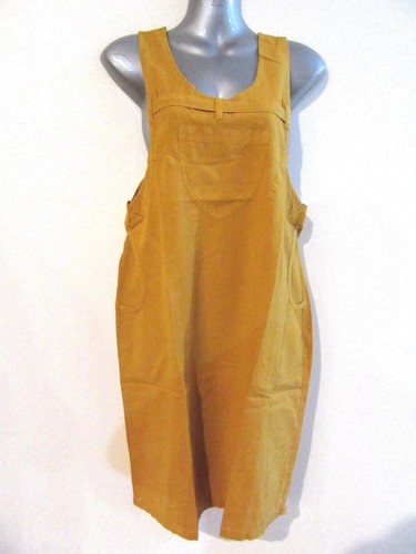 YAK & YETI Mustard Nepalese Overalls Dress Layering Artists Bohemian ...