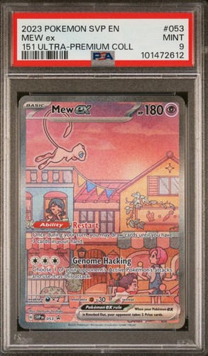 PSA 9 MINT Mew Ex Ultra Rare 151 053 UPC Promo Pokemon Card SVP English ...