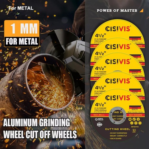 10/20/50/100-Pack 4-1/2 Inch Cut-Off Wheels Cutting Discs for Angle ...