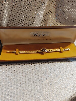 Vtg Wyler Swiss Ladies Watch Gold Tone Tiger Eye Swiss Made | eBay