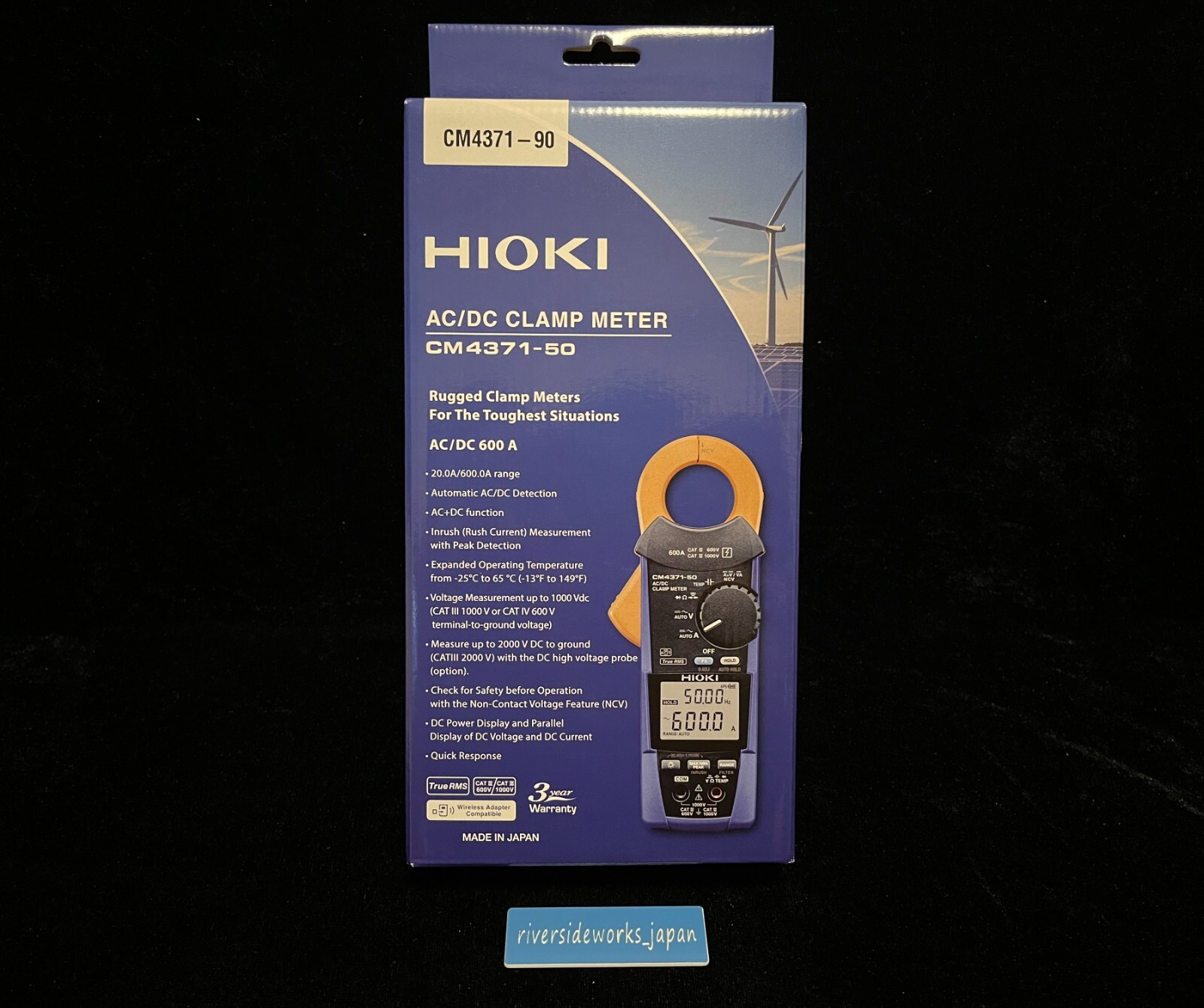 HIOKI CM4371-90+Z3210 adapter set for Bluetooth AC/DC 600A Clamp Meter ...