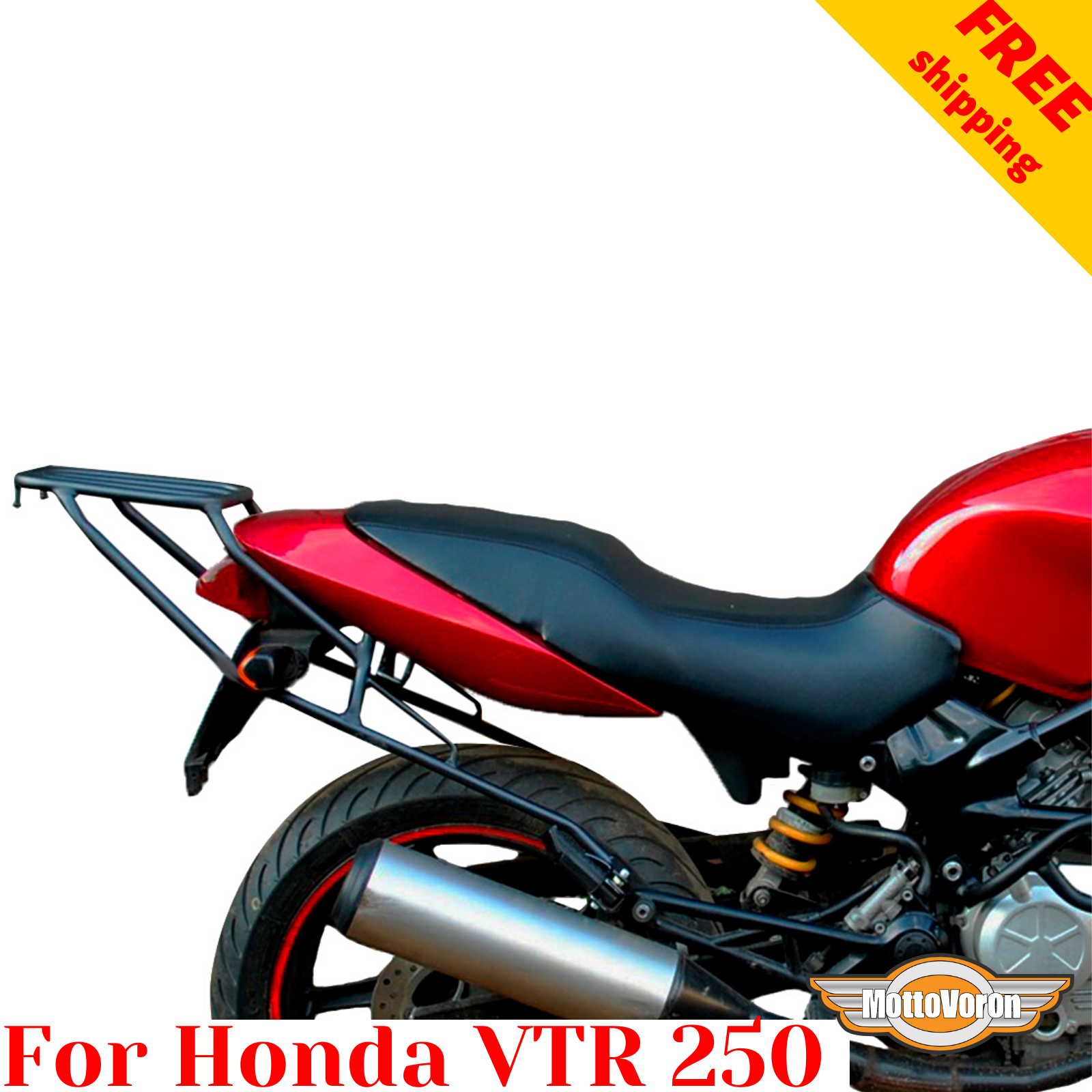 For Honda VTR 250 Rear luggage rack VTR250 Rear rack for cases or soft ...