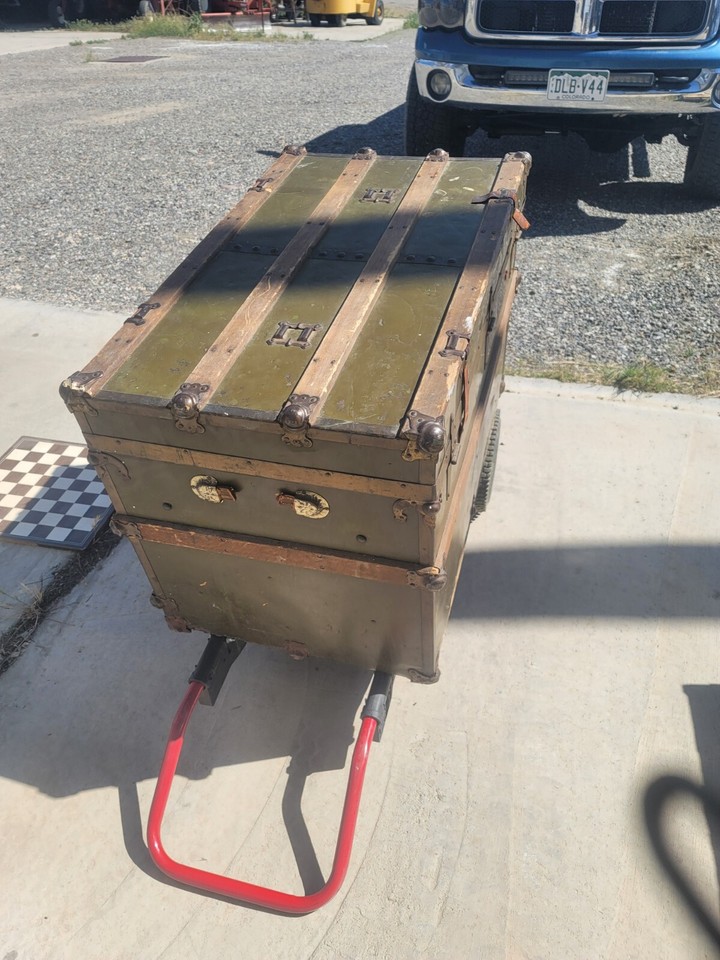 Old Army Trunk | eBay