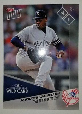 Topps Now Aroldis Chapman #PS-87 New York Yankees Post Season Rare /920 ...