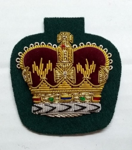 Staff Sergeant Crown Devon & Dorsets British Army Hand Embroidered Arm ...