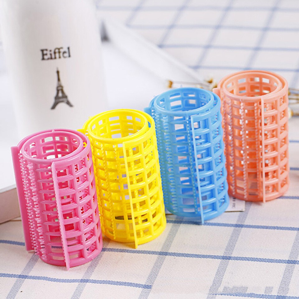 12PCS Manual Hair Curlers Styling Tools Self-adhesive Hair Rollers ...
