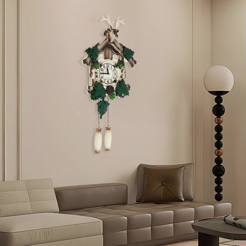 Retro deer head wall clock without dry battery,Retro Large Wall Clock ...