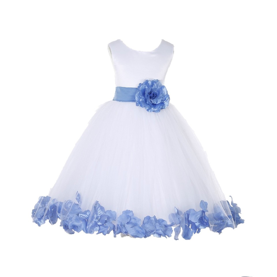 Wedding Flower Girl Dress Birthday Girl Dresses Gradation Pageant Rose ...