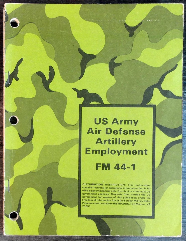 FM 44-1[1983]US ARMY AIR DEFENSE ARTILLERY EMPLOYMENT | eBay