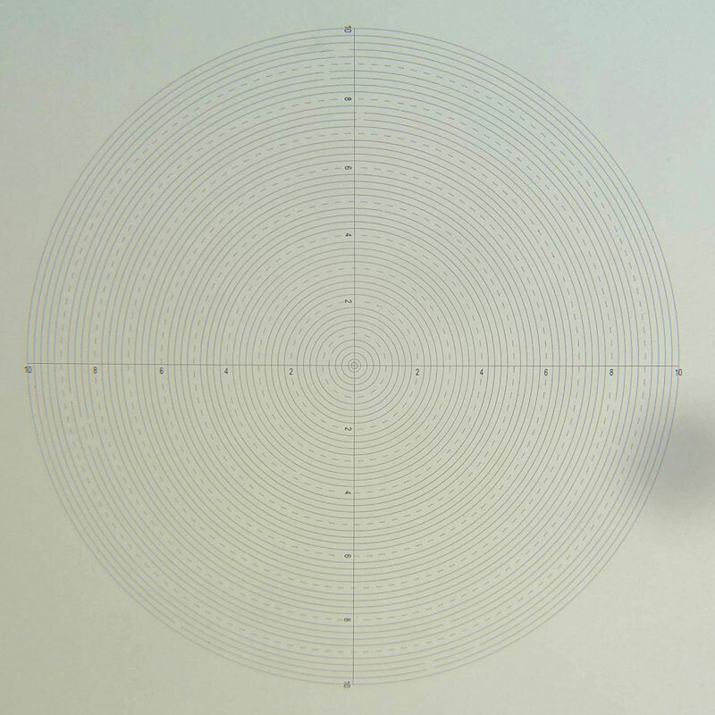 Concentric Circle Micrometer Optical Lab Slides Calibration Reticle | eBay