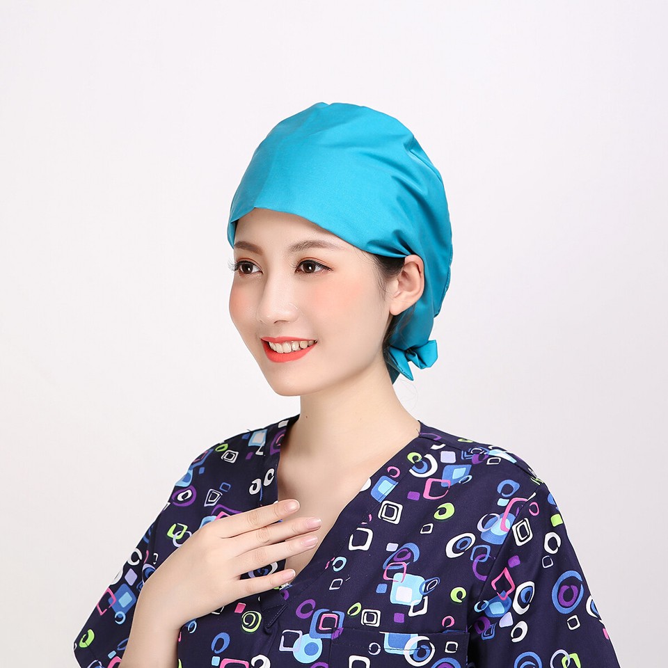 Medical Cap Doctor Surgical Hat Work Scrub Clean Nurse Head Cover ...