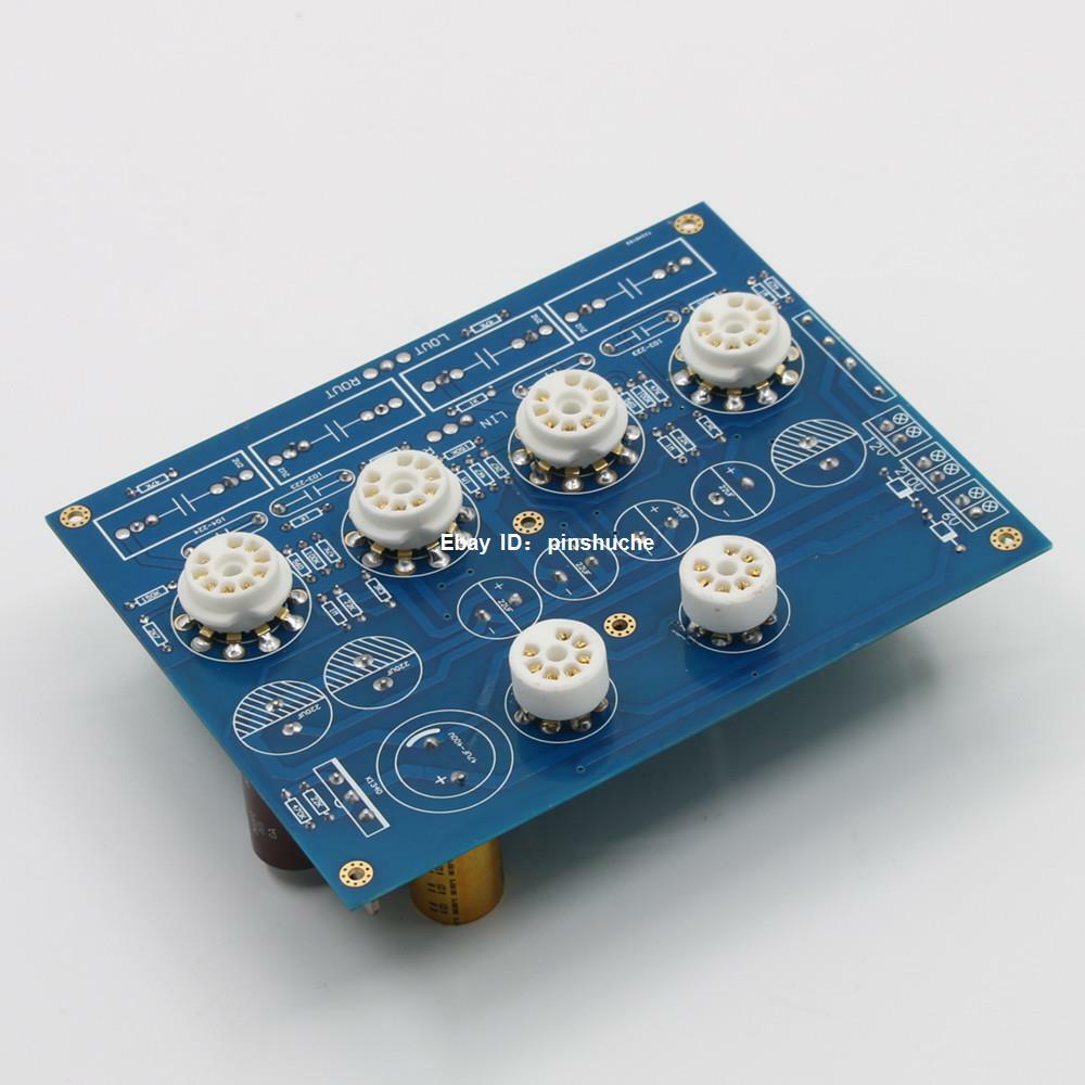 Hifi 12AU7+12AX7 Tube Preamplifier Board / Kit /PCB Base On Hetian Mao ...