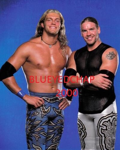 EDGE & CHRISTIAN WRESTLER 8 X 10 WRESTLING PHOTO WWF | eBay