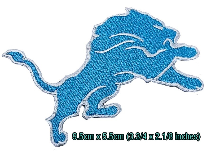 Detroit-Lions Football Embroidery Patches Iron,Sew (Select options) Thai by USPS | eBay